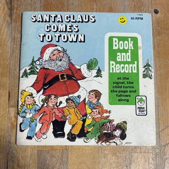 peter pan | Media | Santa Claus Comes To Town Book And Record | Poshmark